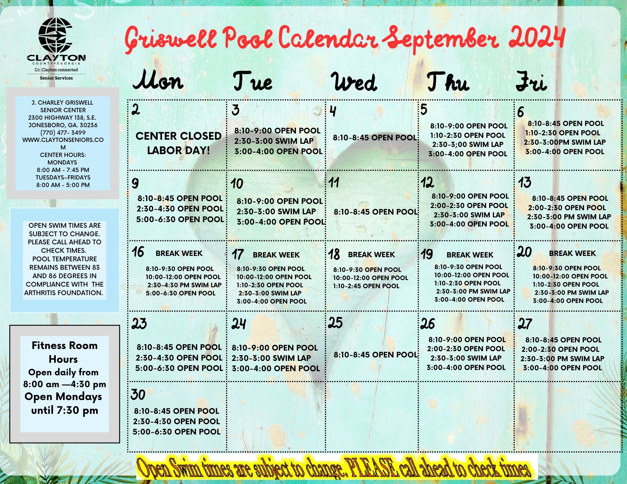 J Charley Griswell Senior Center | Clayton Seniors